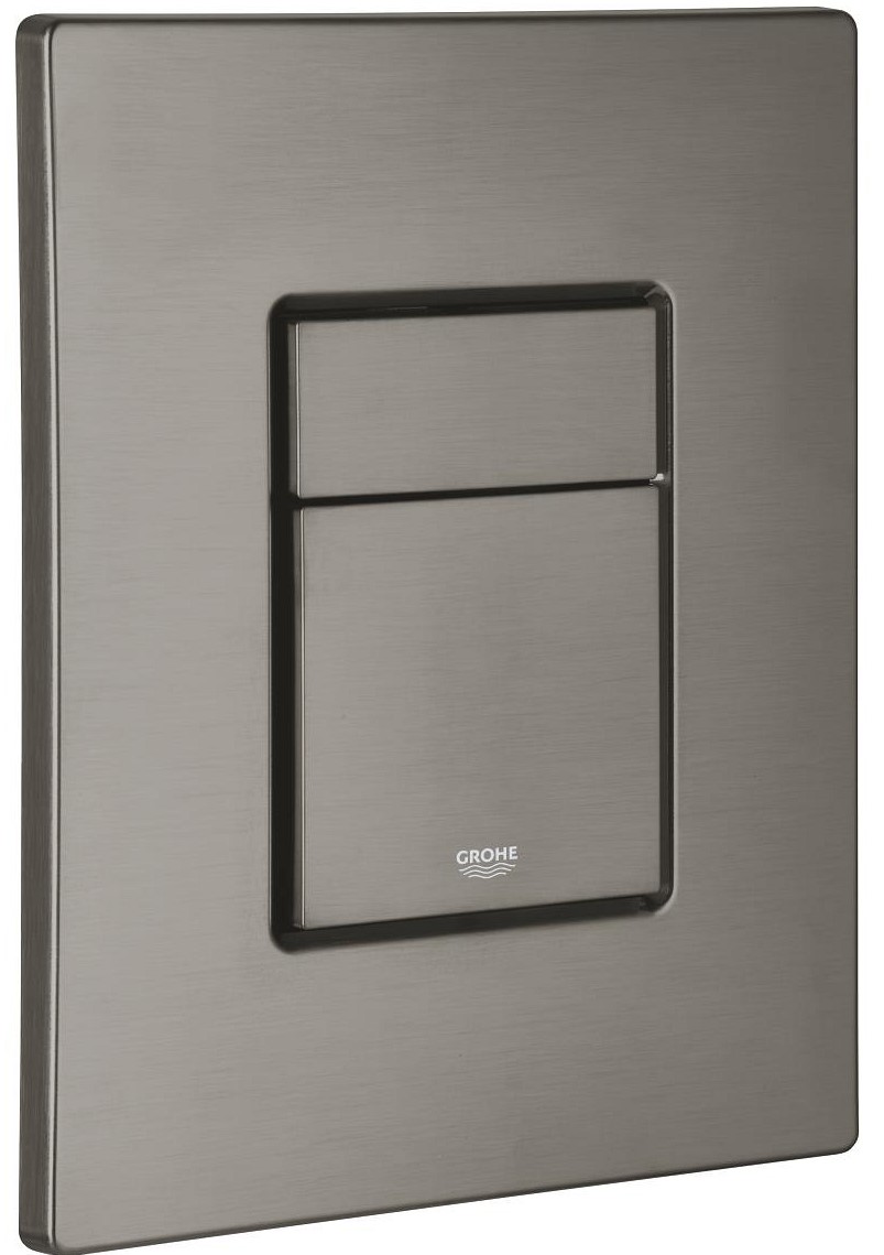 Grohe Act. Plate Cosmo Dual Flush Brushed Hard Graphite - Carini Stores ...